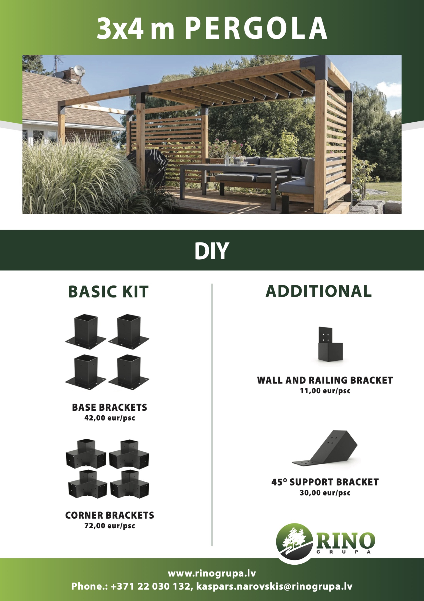 Pergola fasteners